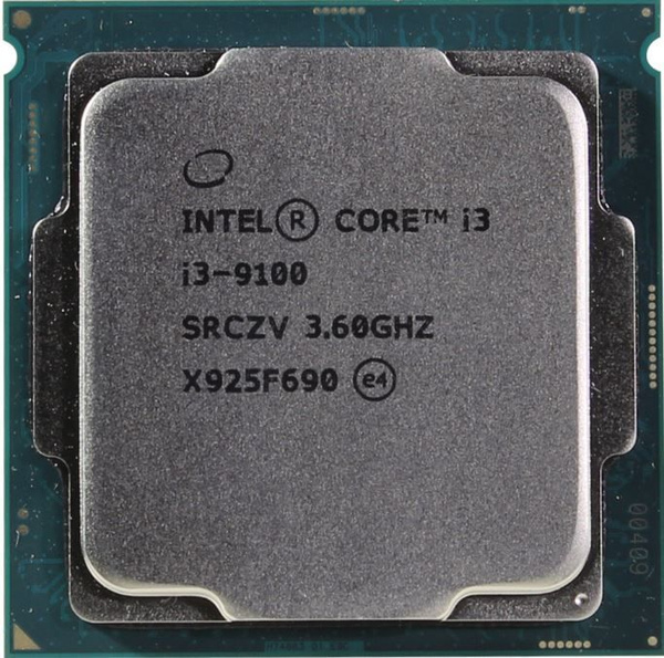 Процессор Intel i3-9100 Core i3 9-го поколения, OEM (без кулера), 4 яд ...