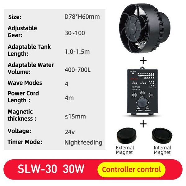 Характеристики Серия Jebao SLW Wifi APP Control Аквариумный морской резервуар SLW-10 SLW-20 ...