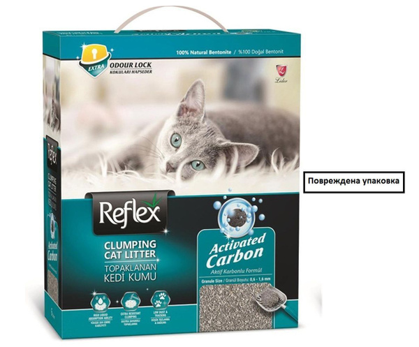 Наполнитель Глиняный Reflex Комкующийся Без отдушки 8500г. купить на OZON по низкой цене ...