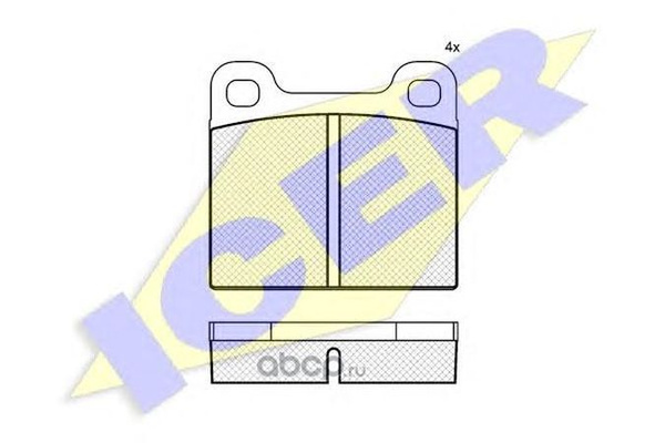 Колодки тормозные ICER 180162;180162 Задние - купить по низким ценам в ...