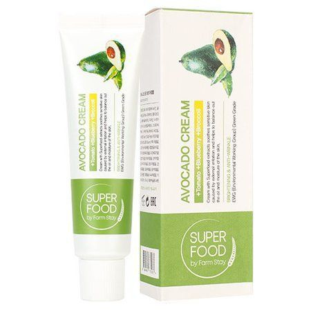 FarmStay Крем для лица с авокадо, Super Food Avocado Cream, 60 г ...