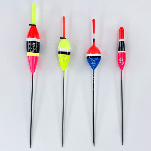 Поплавки для рыбалки, набор рыболовных поплавков, бальса, 4 штуки ...