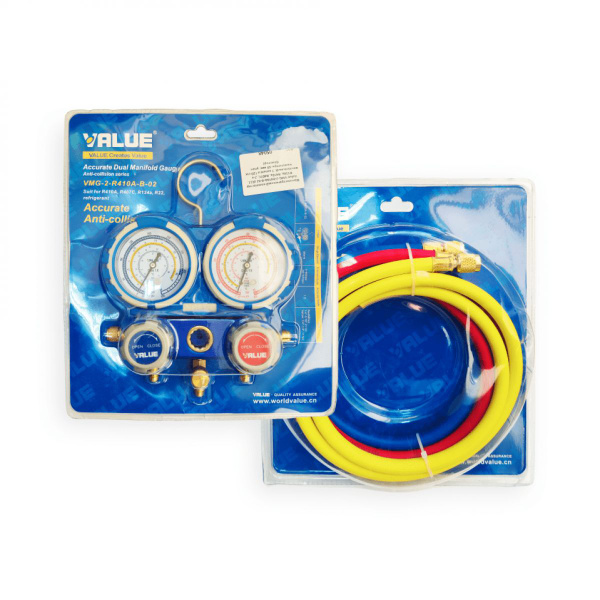 Манометрический коллектор Value VMG-2-R410A-B-02 (R22, R134a, R410a ...