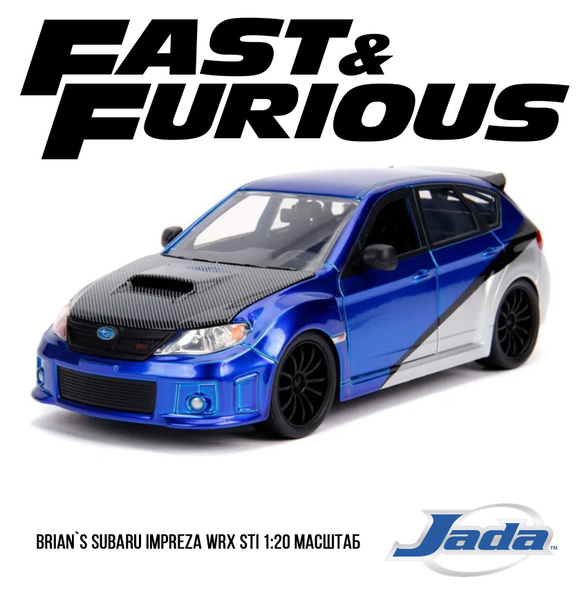 Коллекционная модель Субару Импреза Jada Fast & Furious Brian's Subaru Impreza WRX STI, Blue ...