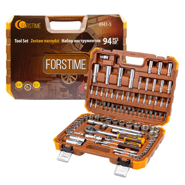 Набор инструментов 94 пр. FORSTIME FT-4941-5 - купить по выгодной цене в интернет-магазине OZON ...
