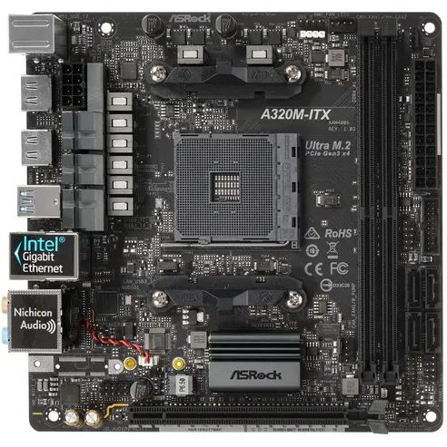 Материнская плата ASRock A320M-ITX купить по низкой цене с доставкой и ...