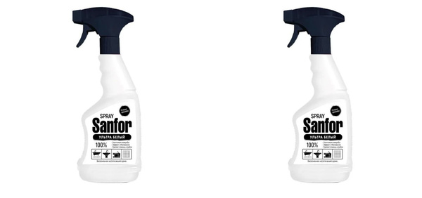 Sanfor Спрей Универсальный ультра белый,500 мл,2 шт - купить с доставкой по выгодным ценам в ...