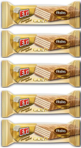 Турецкие Вафли Eti Gold в белом шоколаде, 5 уп по 29 г - купить с ...