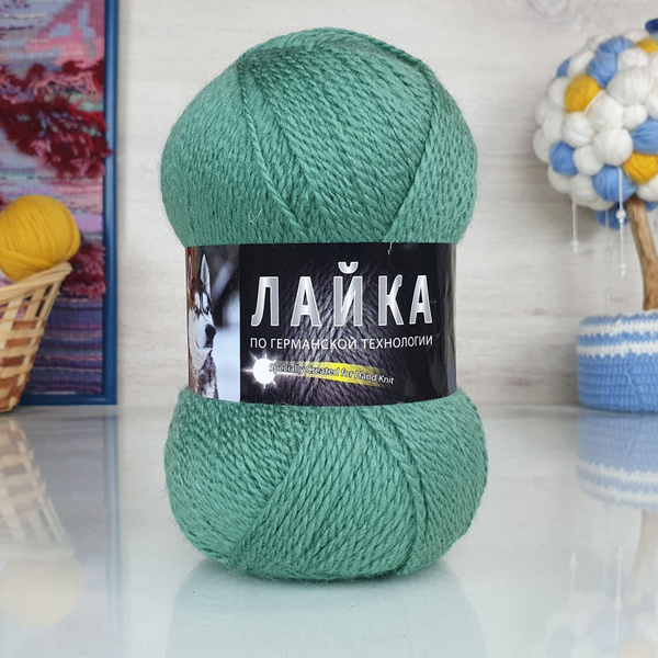 Пряжа для ручного вязания COLOR CITY Лайка - 2430 (бутылочный), 75% ...