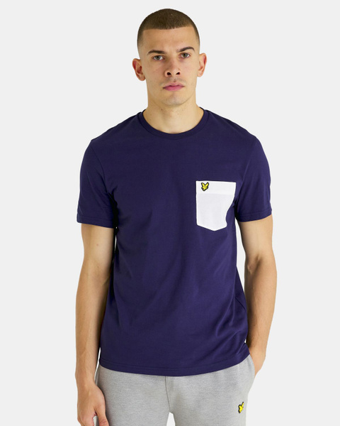 Футболка Lyle & Scott, размер 48, цвет синий, 100% хлопок - купить по ...