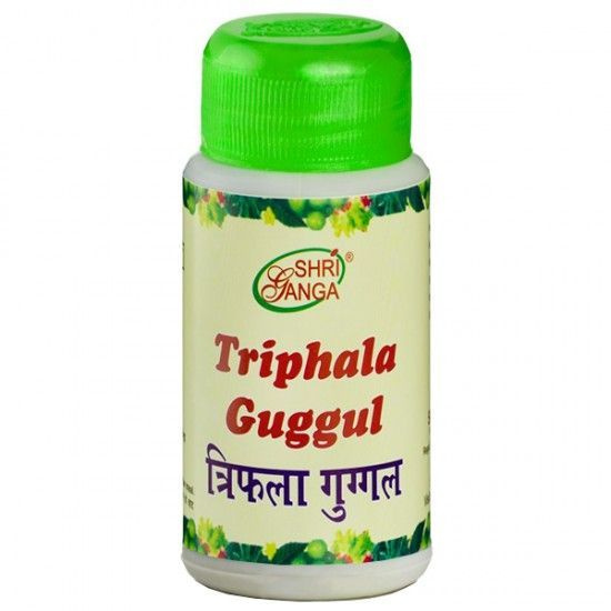 Трифала Гуггул Шри Ганга Triphala Guggul Shri GangaТ 100 гр купить с