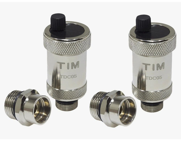 Воздухоотводчик прямой 1/2" хромированный TIM BL5816 автоматический с ...