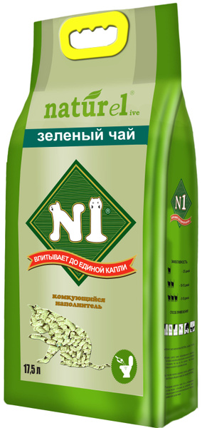 N1 Наполнитель Растительный Комкующийся 7000г. - купить с доставкой по ...