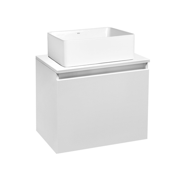 Тумба с раковиной Runo Бари 50 белый, с умывальником DUO 38 - купить с ...