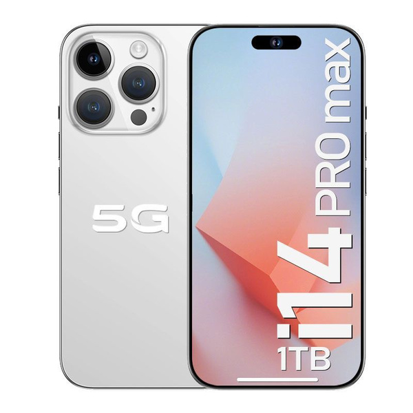 Смартфон смартфоны 14 Pro Max 4G, смартфоны 7.3 дюйма, русская ...