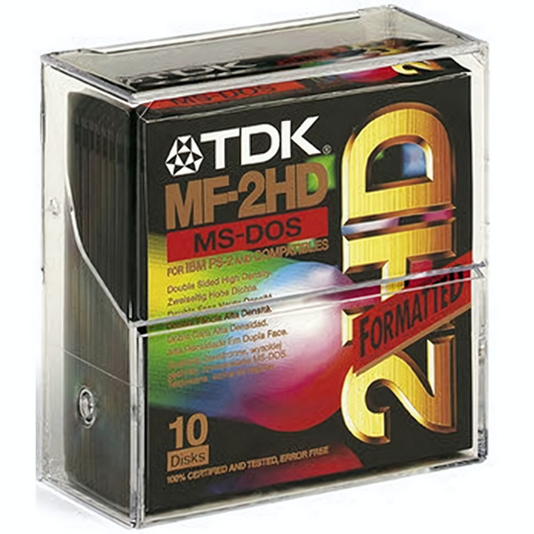 MF-2HD-PL Дискеты 1,44 Мб TDK 3,5" дюйма MF 2HD пластик (10 дискет в ...