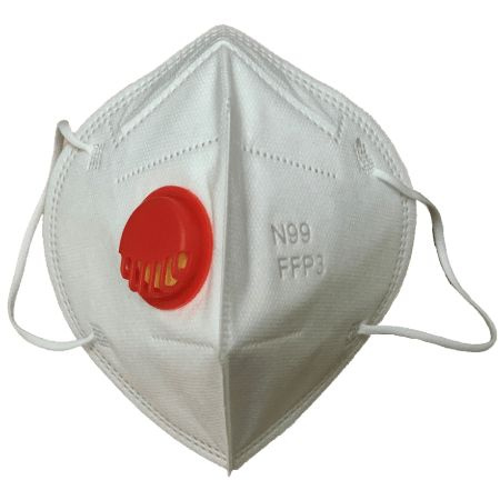 Респиратор KN99 (FFP3) с клапаном выдоха белый - купить с доставкой по выгодным ценам в интернет ...