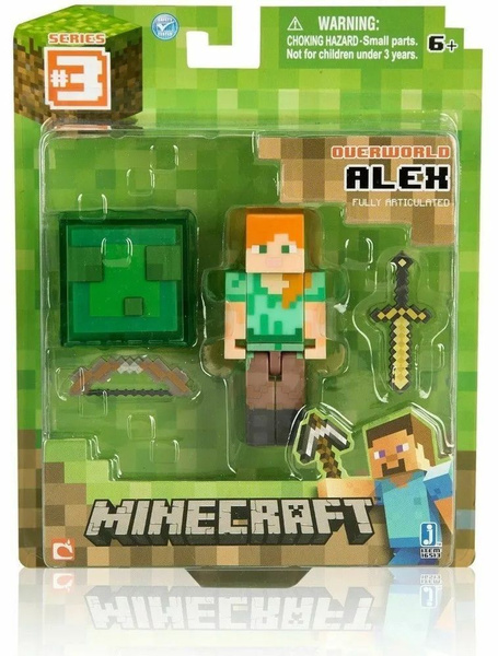 Фигурка персонажа ALEX Overworld MINECRAFT Jazwares Series 3 - купить с ...
