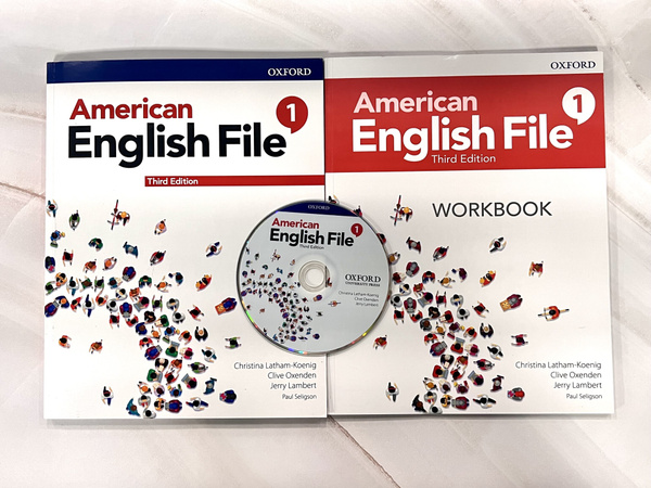 American English File 1 3rd edition (Учебник + Рабочая Тетрадь + CD/DVD) (3 издание) - купить с ...