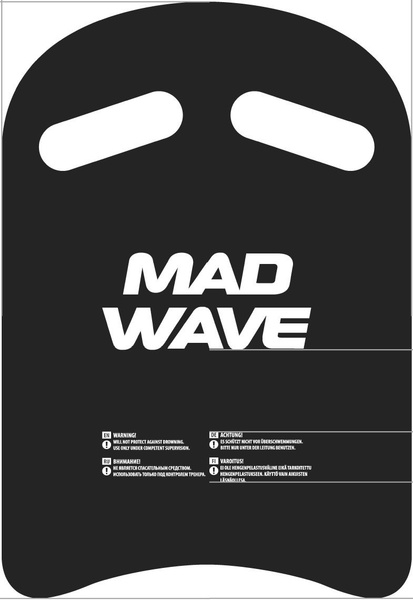 Доска для плавания Mad Wave CROSS 38x27х4 см. черный M0723 04 0 01W ...
