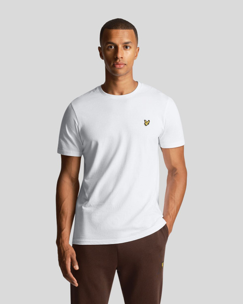 Футболка Lyle & Scott, размер 54, цвет белый, 100% хлопок - купить по ...