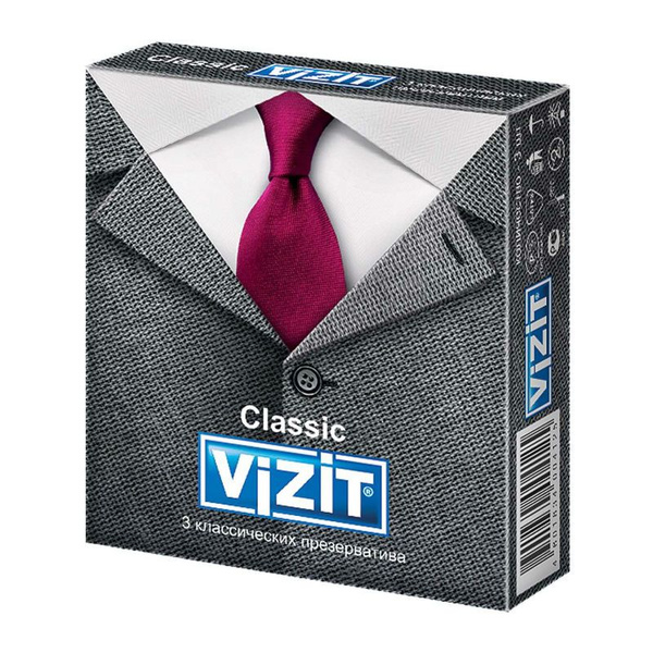 Презервативы VIZIT Classic классические 3 шт - купить с доставкой по ...