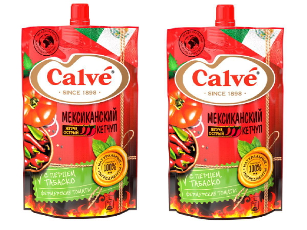 Кетчуп CALVE Мексиканский, 2 уп по 350 г - купить с доставкой по выгодным ценам в интернет ...