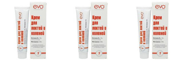 EVO laboratoires Крем для локтей и коленей с мочевиной 10%, Пантенол ...