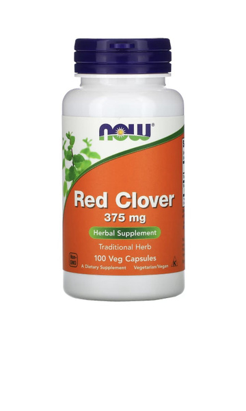Красный Клевер NOW Red Clover 375 mg 100 капсул - купить с доставкой по ...