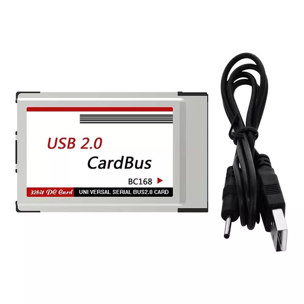 PCMCIA to USB 2.0 CardBus Dual 2 Port 480M Card Adapter для ноутбука ...