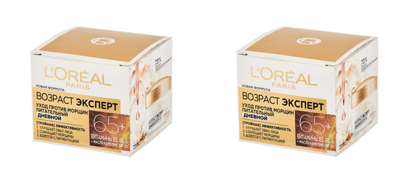 L'Oreal Paris Крем для лица Возраст Эксперт 65+ лет дневной, 50 мл, 2 ...