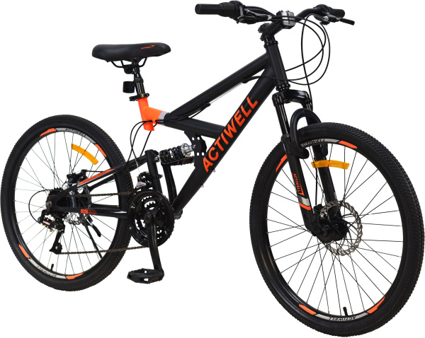 Велосипед горный ACTIWELL Hardy 24" 18 скоростей, до 80 кг., темно ...