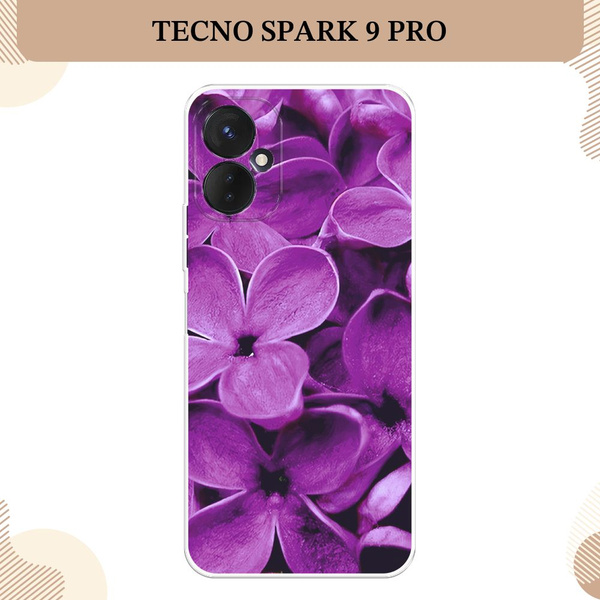 Силиконовый чехол на Tecno Spark 9 Pro / Текно Спарк 9 Про, Сирень ...