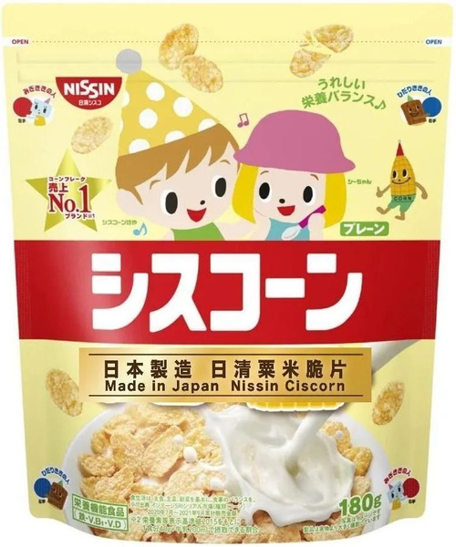Nissin Cisco Кукурузные Хлопья 180г, Япония - купить с доставкой по выгодным ценам в интернет ...