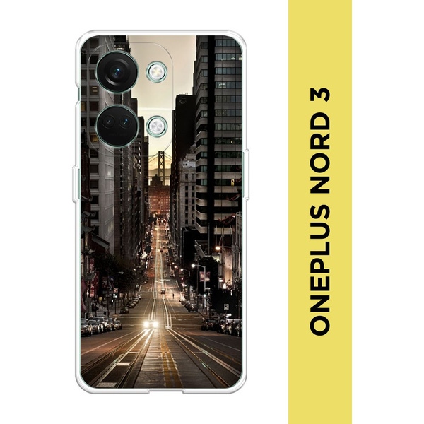 Силиконовый чехол на OnePlus Nord 3 / Ван Плас Норд 3 "Нью-Йорк в ...
