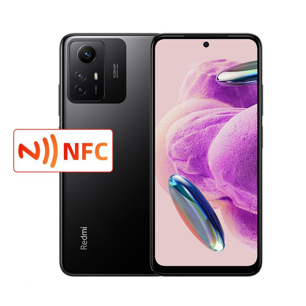 Смартфон Xiaomi Note 12S NFC 256 ГБ 8 ГБ Черный 6.43 OLED/AMOLED ...