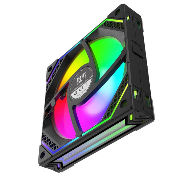 Вентилятор RGB для корпуса ПК, 120 мм, 3-pin 4-pin 29dB, Реверсивные лопасти - купить кулер по ...
