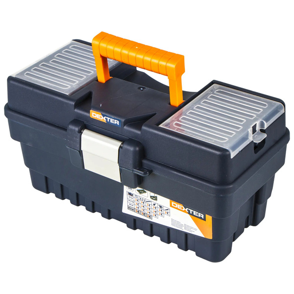 Ящик для инструмента Dexter Formula A Alu300 374х189х198 мм, пластик ...