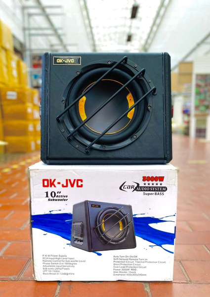Активный сабвуфер активный Ok-JVC квадрат 3000W 10 дюймов - купить по ...