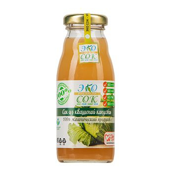 Сок Эко сок - Это сок из квашеной капусты 0.2л стеклянная бутылка ...