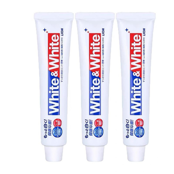 Lion White&White / Японская отбеливающая зубная паста с кальцием 150 гр ...