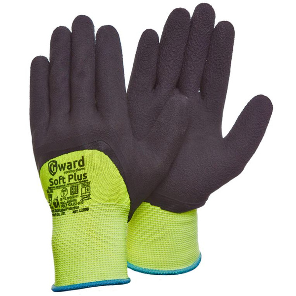 Перчатки GWARD Soft Plus размер 9L 3 пары с глубоким латексным ...