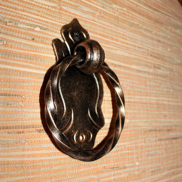 Кованая ручка-кольцо для двери, ворот, калитки - купить по низкой цене ...