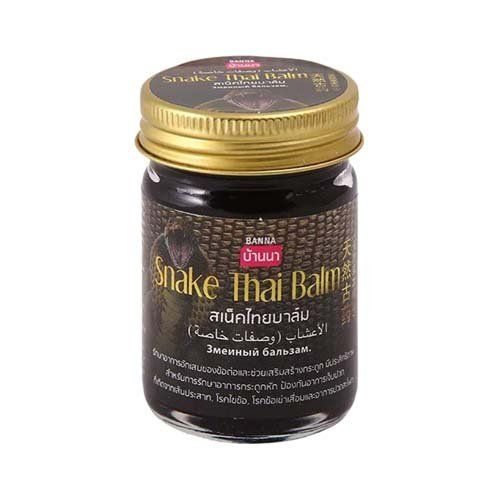 Черный ЗМЕИНЫЙ бальзам Snake Thai balm Banna, 50 гр - купить с ...