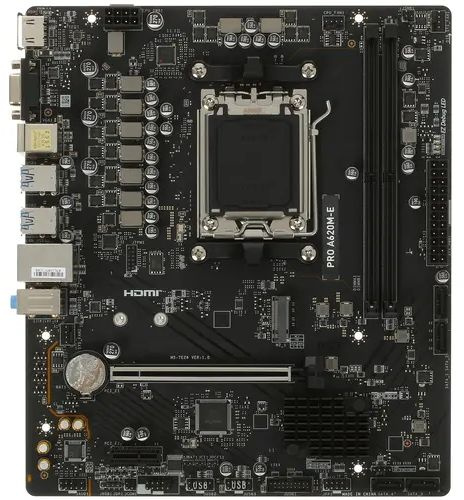 Материнская плата MSI PRO A620M-E (PRO A620M-E) - AM5, AMD A620, 2xDDR5 ...