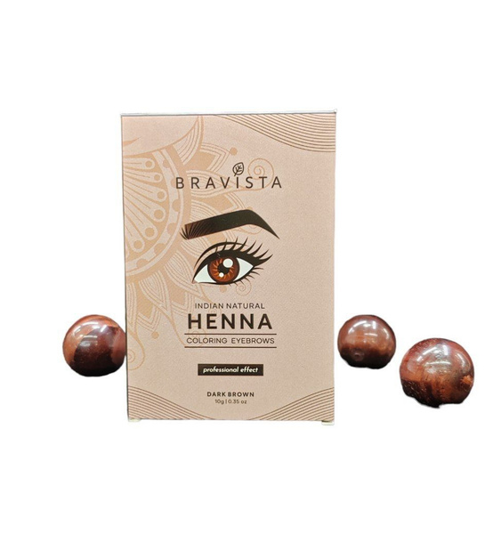 Натуральная хна для бровей BRAVISTA "INDIAN NATURAL HENNA COLORING ...