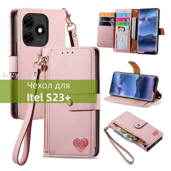 Чехол для телефона Itel S23+, из искусственной кожи, с отделениями для ...
