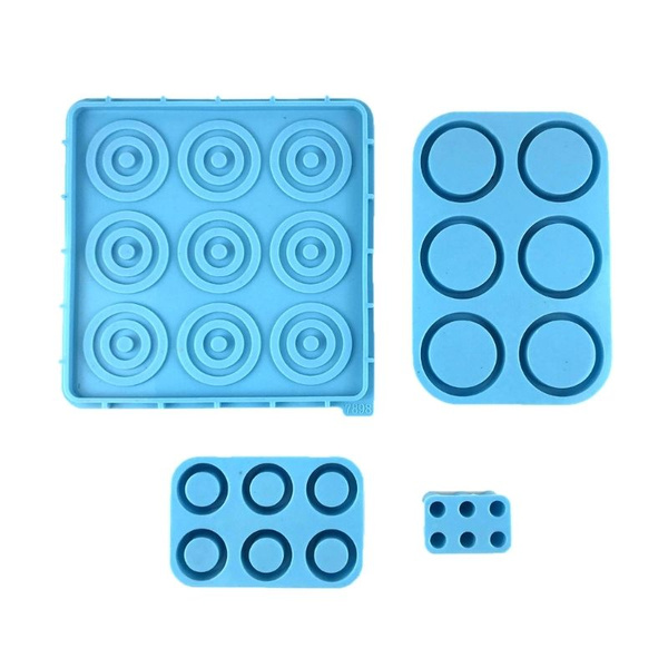 (1 набор) diy Crystal Drip Resin Circle Chess Board Nine Grid Game ...