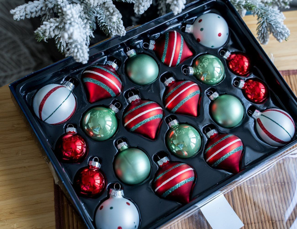 Набор ёлочных шаров Kaemingk, диаметр 4 см, купить по выгодной цене в интернет-магазине OZON ...