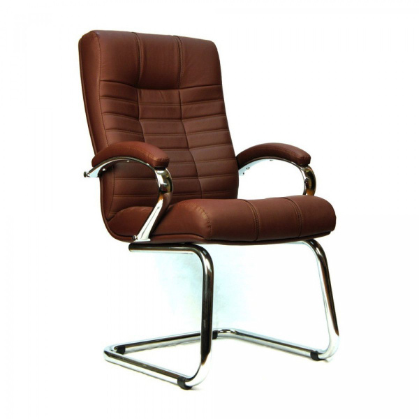 Ортопедический стул Everprof Кресло Atlant CF Экокожа Коричневый, Сталь - купить по доступным ...